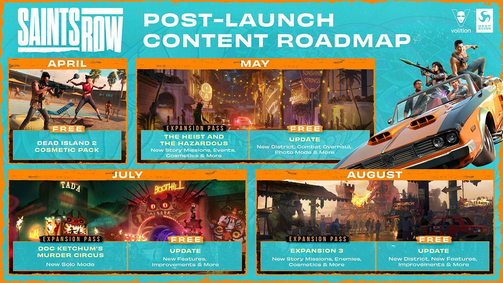 Saints Row ganhará três novas expansões nos próximos meses