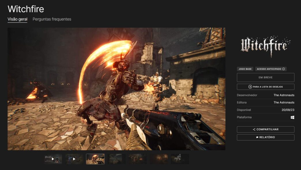 Witchfire finalmente ganha data de estreia e trailer insano