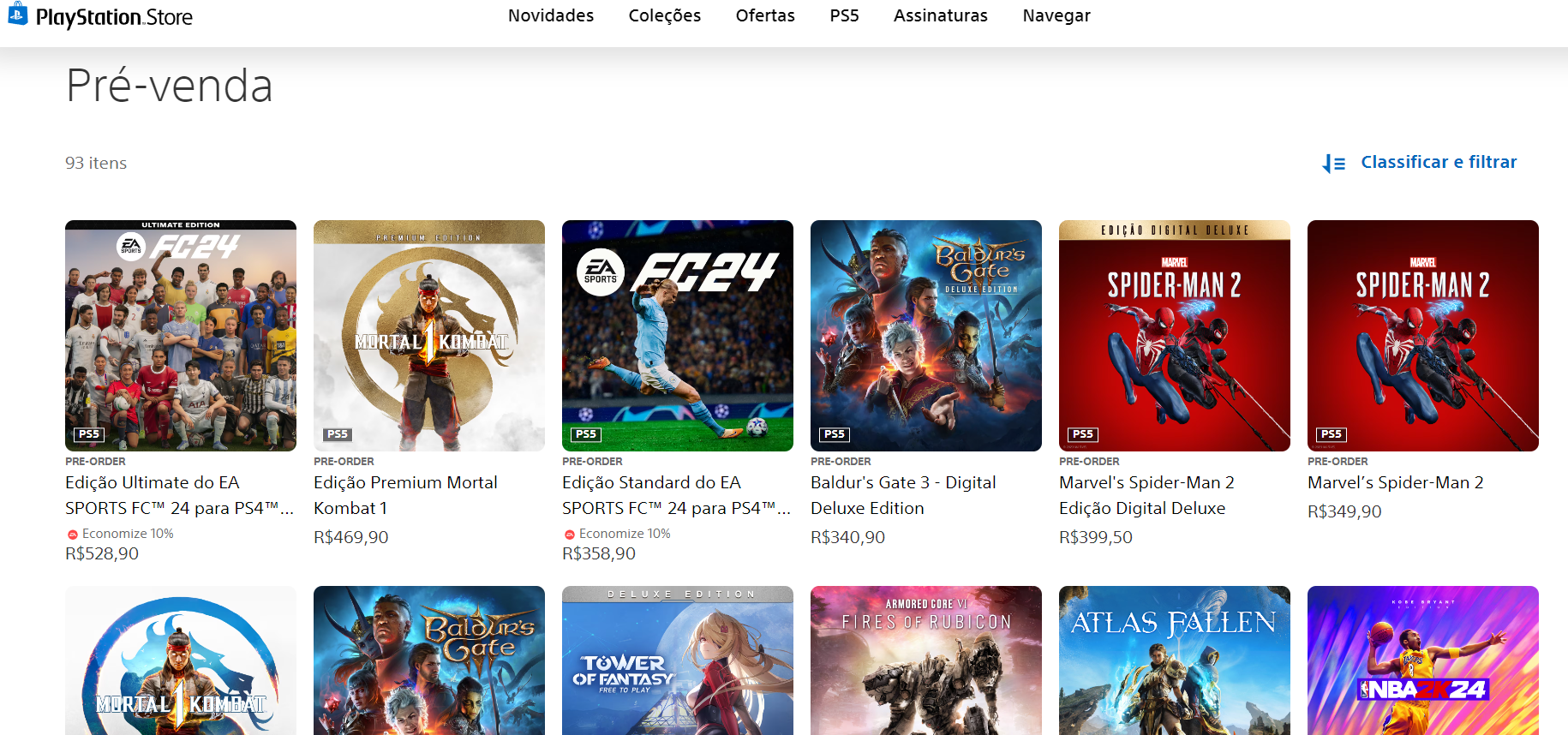Baldur's Gate 3 é a pré-venda mais vendidas da PS Store