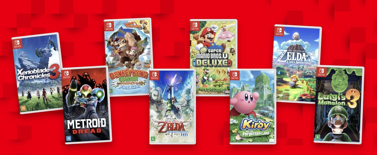 Nintendo libera mais jogos em mídia física para Switch