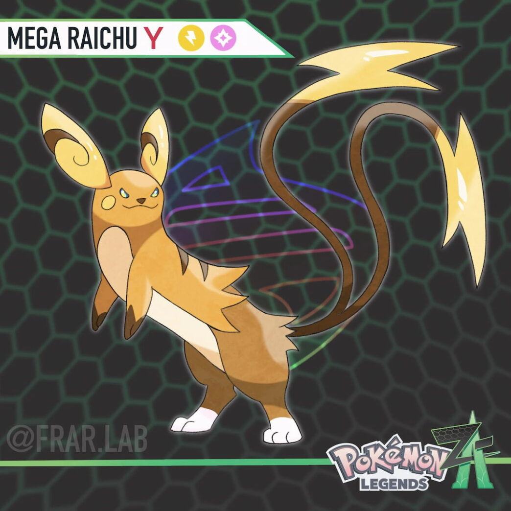 Pokémon Legends Z-A: fã imagina Mega evolução do Raichu