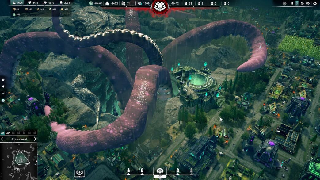 Worshippers of Cthulu tem horror cósmico e city building