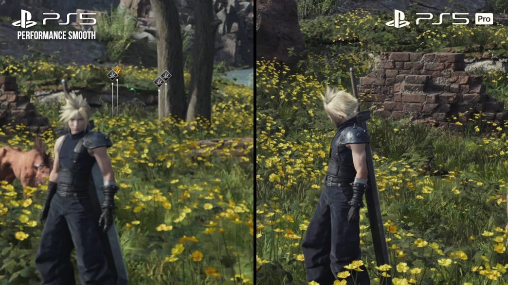 PS5 Pro roda Final Fantasy VII Rebirth de forma superior