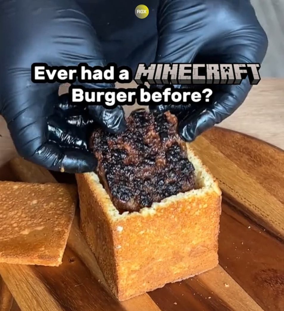 Hamburgueria viraliza com “Minecraft Burger” na internet