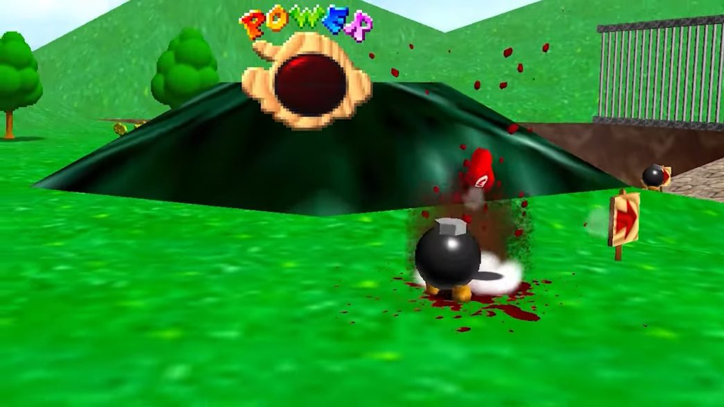 Super Mario 64 fica "gore" com modificação