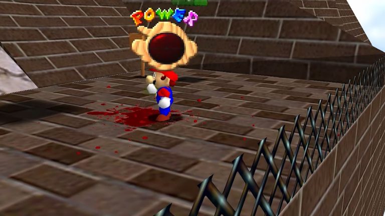 Super Mario 64 fica "gore" com modificação