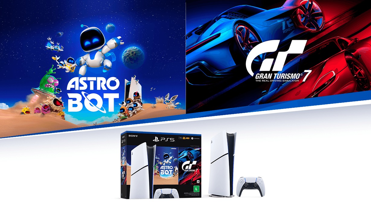 PS5 recebe novo bundle inédito de Astro Bot e Gran Turismo 7