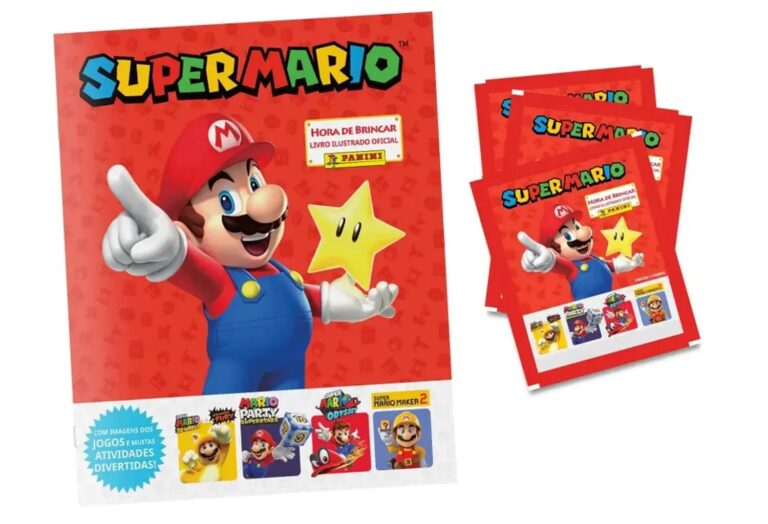 Super Mario ganha álbum de figurinhas pela Editora Panini